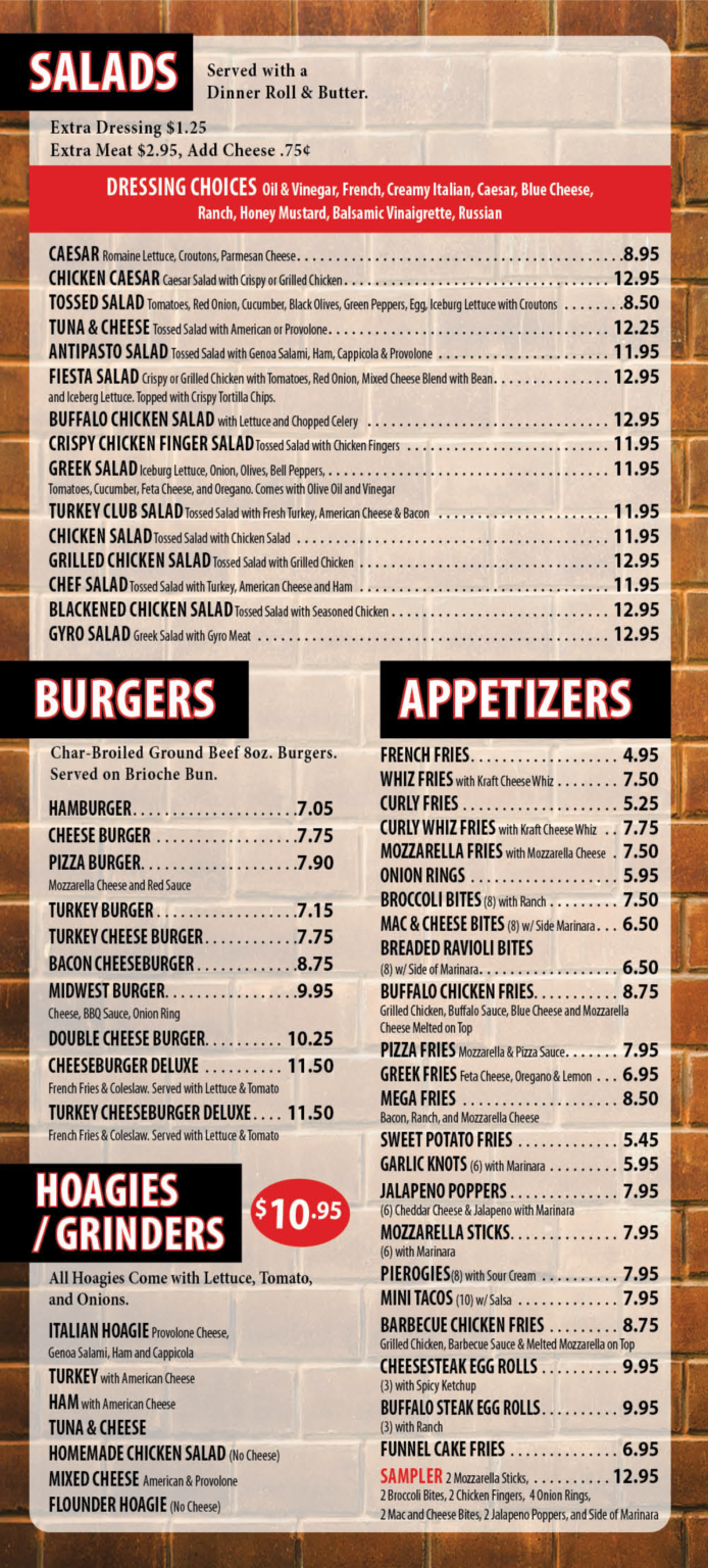 Burmont Pizza and Grill in Drexel Hill, PA: MENU